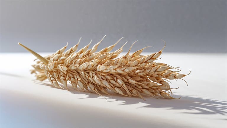 Photorealistic Image of a Clean Grain Single on a White Background ...