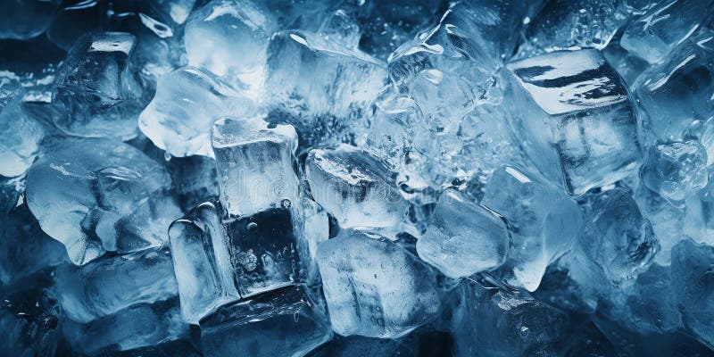 Photorealistic Image of Clean Ice Cubes. Stock Illustration ...
