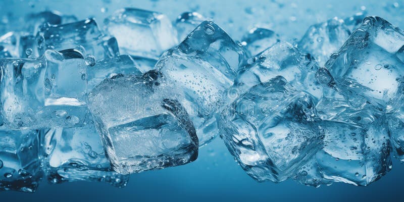 Photorealistic Image of Clean Ice Cubes. Stock Illustration ...