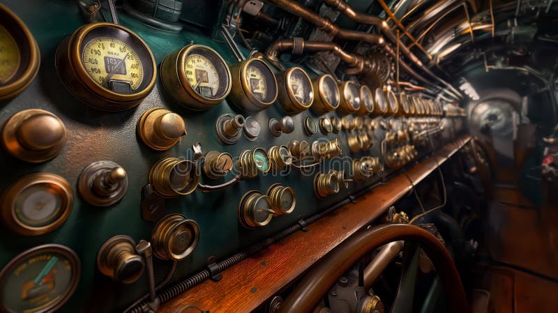 Photorealistic Image of the Control Panel on a Train Stock Photo ...