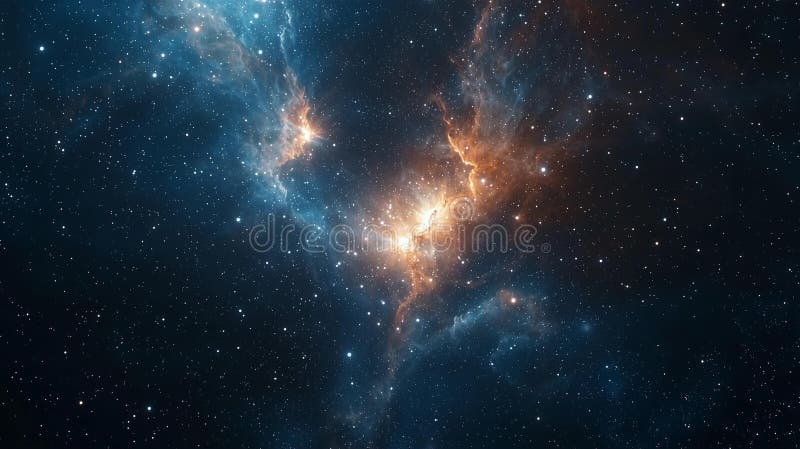 Photorealistic Image of a Dense Star Cluster with Stars of Various ...