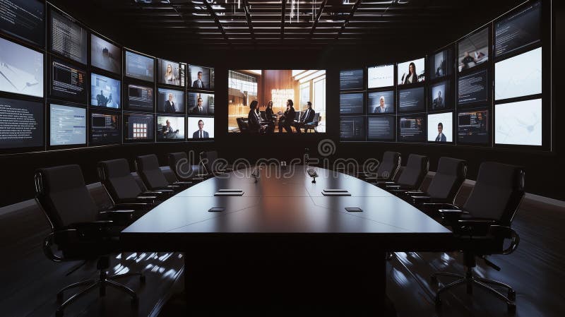 Photorealistic Image of a Digital Panel Discussion with Speakers ...