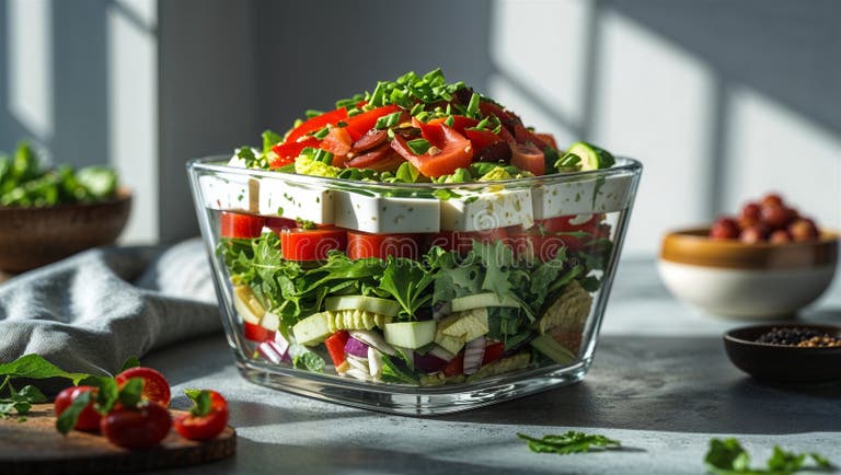 Photorealistic Image of a Glass Container of Flaxseed Stock ...