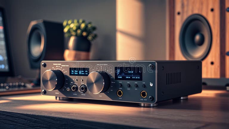 Photorealistic Image of a High-performance Digital Audio Interface ...