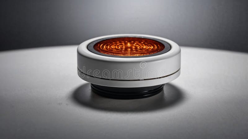 Photorealistic Image of a Infrared Shelf Puck Sensor with Soft White ...