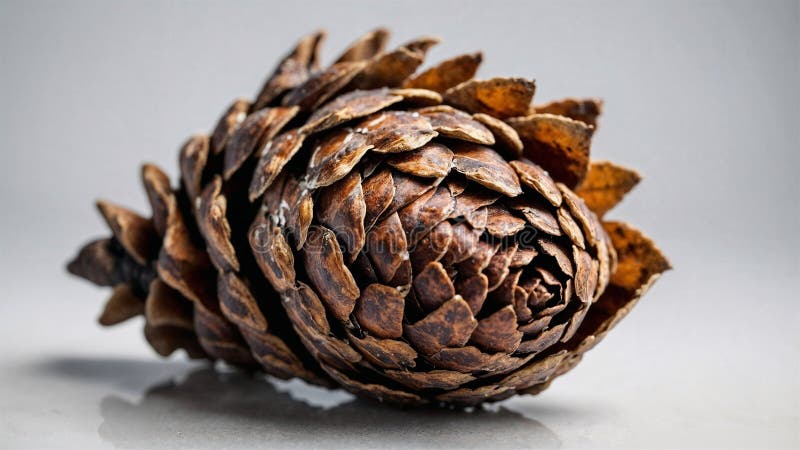 Pine Cone Detailed Textures Isolated White Background Stock Photos ...
