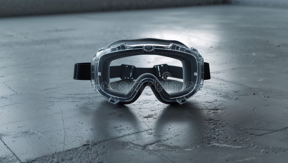 Photorealistic Image of a Safety Goggles in a Construction Site Stock ...