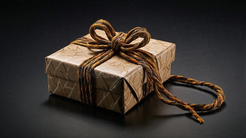 Photorealistic Image of a String Tied Around Gift Box Stock Image ...