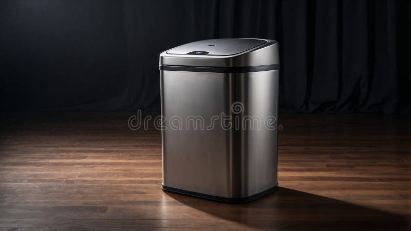 Photorealistic Image of a Touchless Automatic Trash Bin with Odor ...