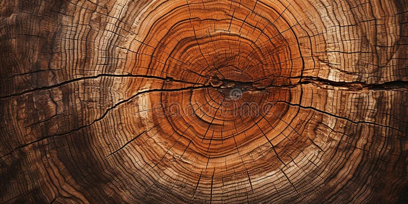 Photorealistic Image of a Tree Cut. Tree Rings. Wood Texture. Stock ...