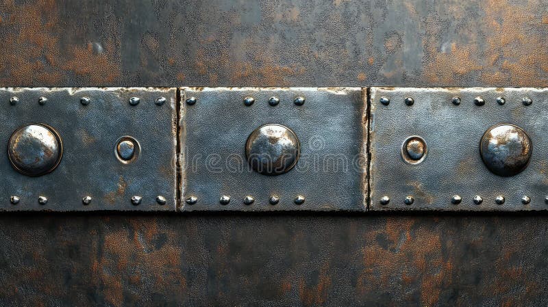 Photorealistic Metal Border Stock Photo - Image of nickel, vintage ...