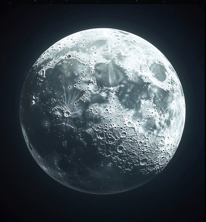 A Photorealistic Moon, High-resolution, Hyper-realistic, Professional ...