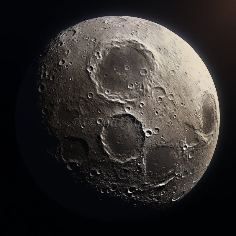 Hyper-detailed 32k Uhd Image of Moon from Space with Doge Face Crater ...