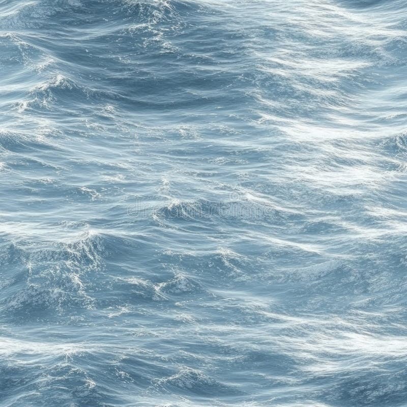 Photorealistic Seamless Texture of Calm Ocean Water at Noon Stock Image ...