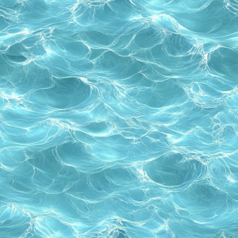 Photorealistic Seamless Texture of Calm Ocean Water at Noon Stock Photo ...