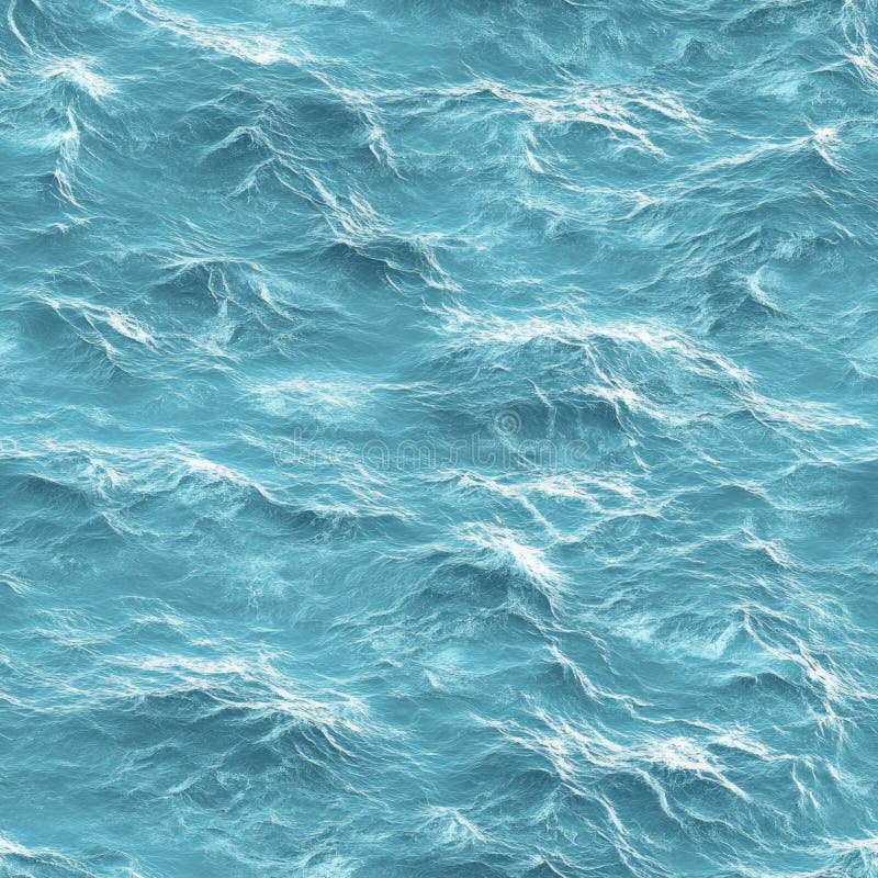 Photorealistic Seamless Texture of Calm Ocean Water at Noon Stock Image ...