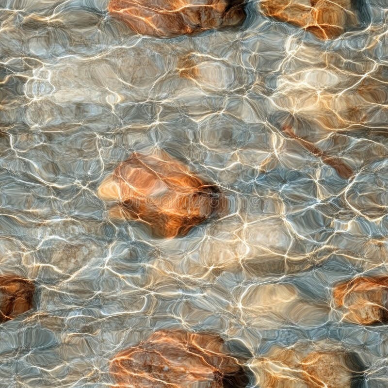 Photorealistic Seamless Texture of Calm River Water Stock Photo - Image ...
