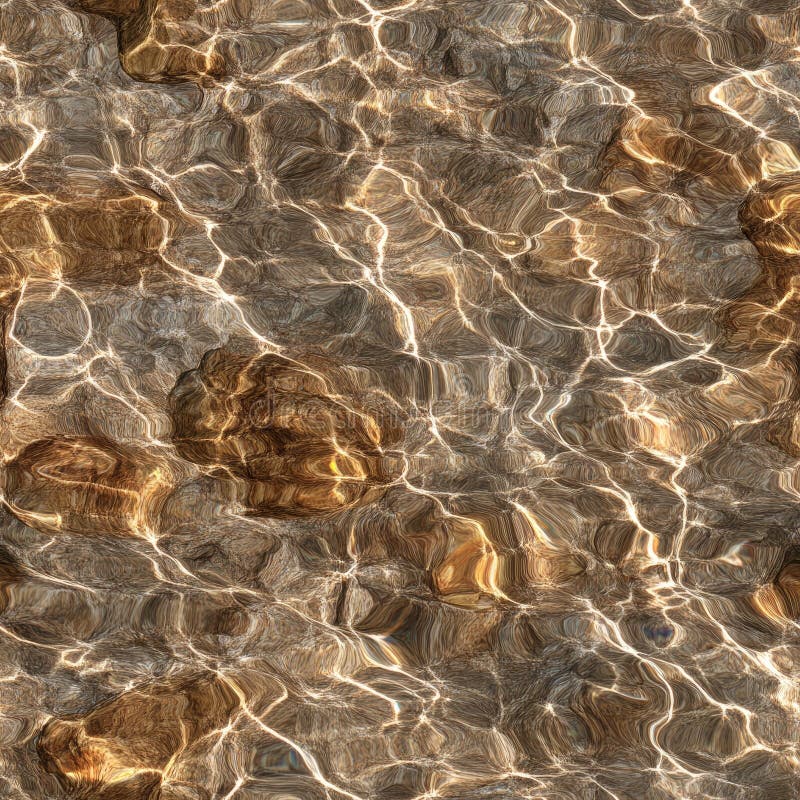 Photorealistic Seamless Texture of Calm River Water Stock Image - Image ...