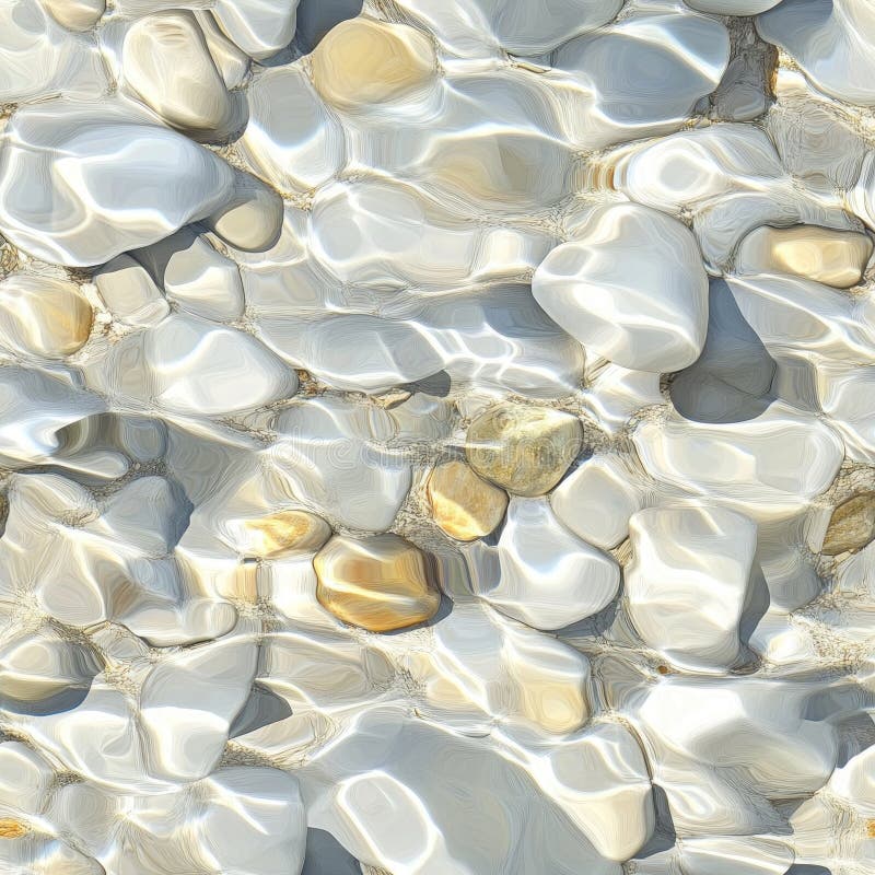 Photorealistic Seamless Texture of Calm River Water Stock Image - Image ...