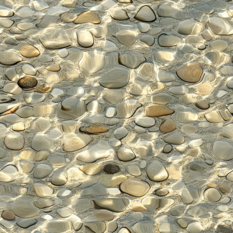 Photorealistic Seamless Texture of Clear Freshwater Stock Photo - Image ...