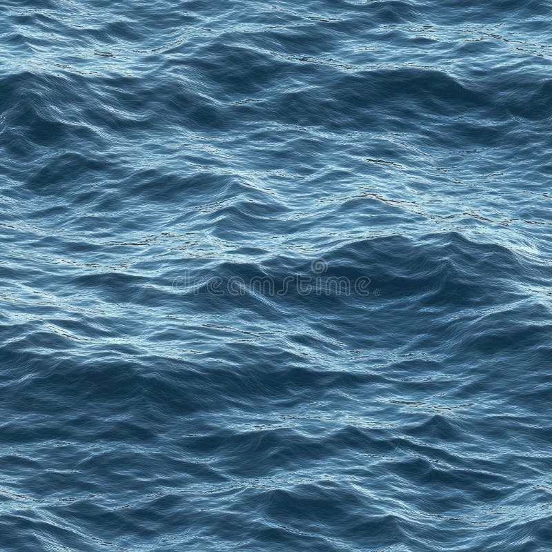 Photorealistic Seamless Texture of Deep Blue Ocean Water Stock Photo ...