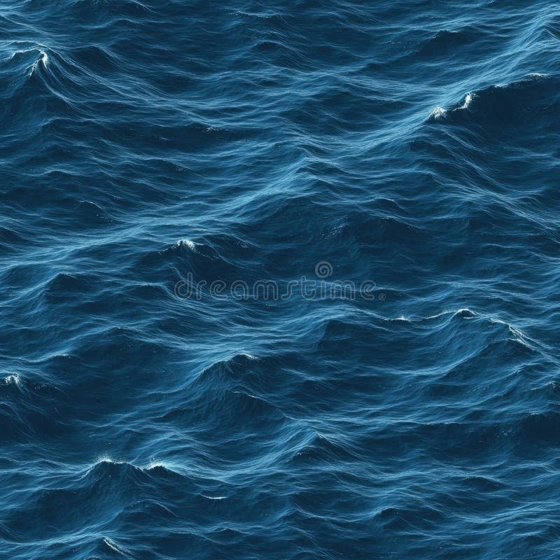 Photorealistic Seamless Texture of Deep Ocean Water Stock Image - Image ...