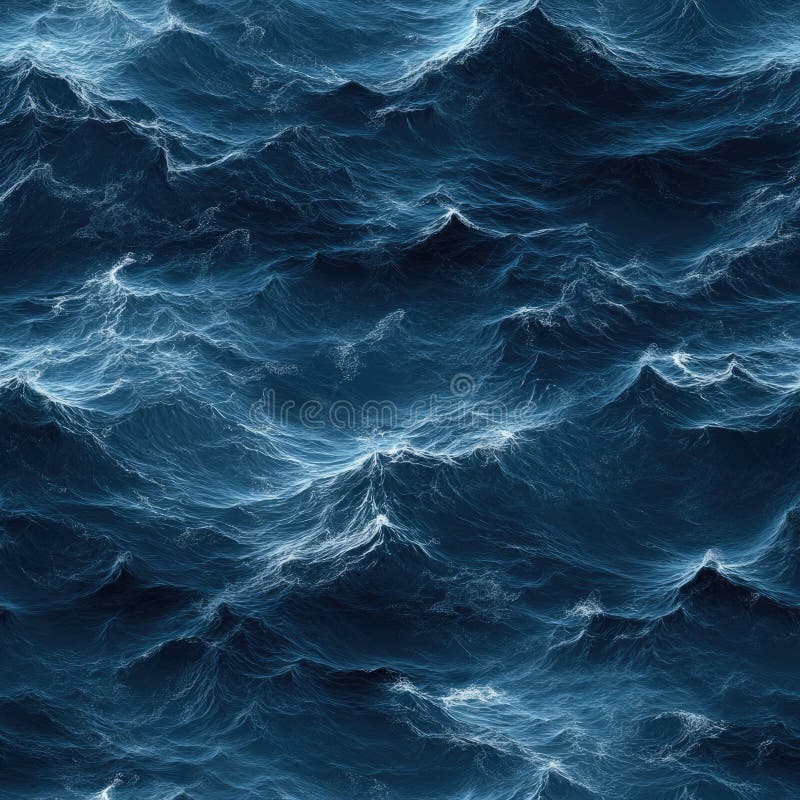 Photorealistic Seamless Texture of Deep Ocean Water Stock Photo - Image ...