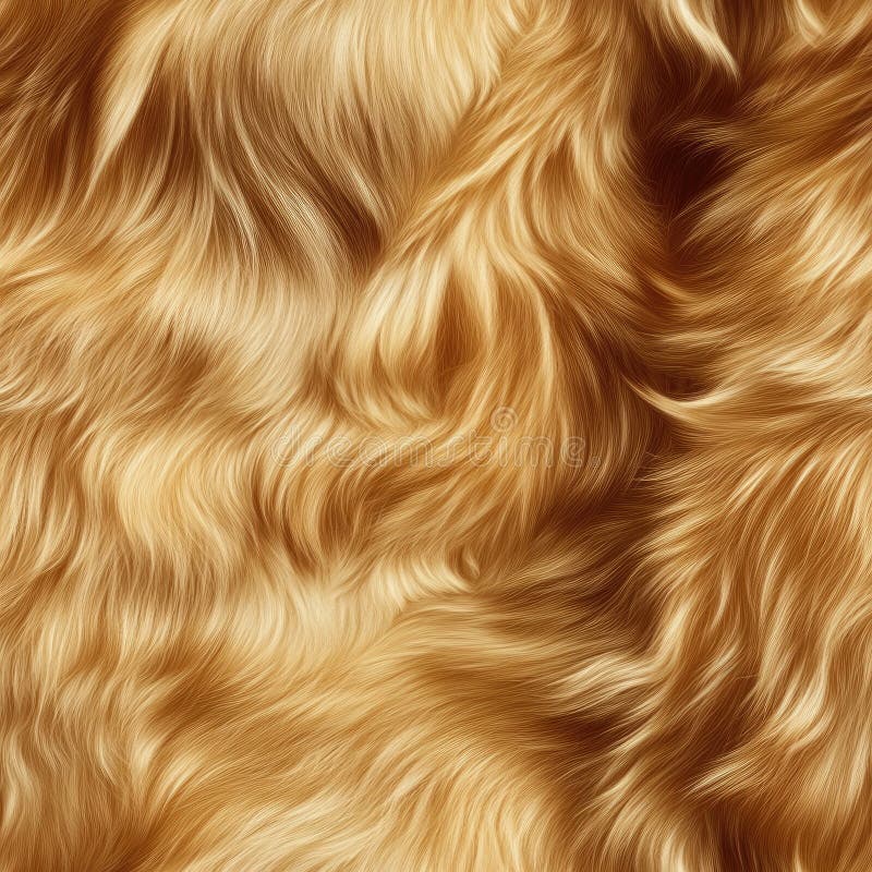 Photorealistic Seamless Texture of Fluffy Fur Stock Image - Image of ...