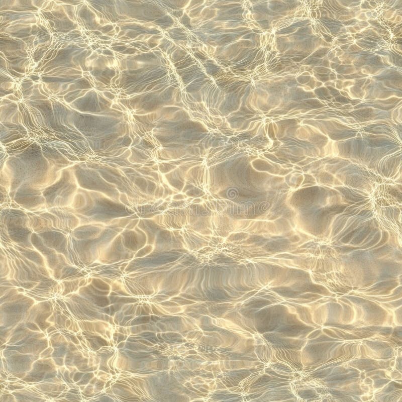 Photorealistic Seamless Texture of Shallow Beach Water Stock Photo ...
