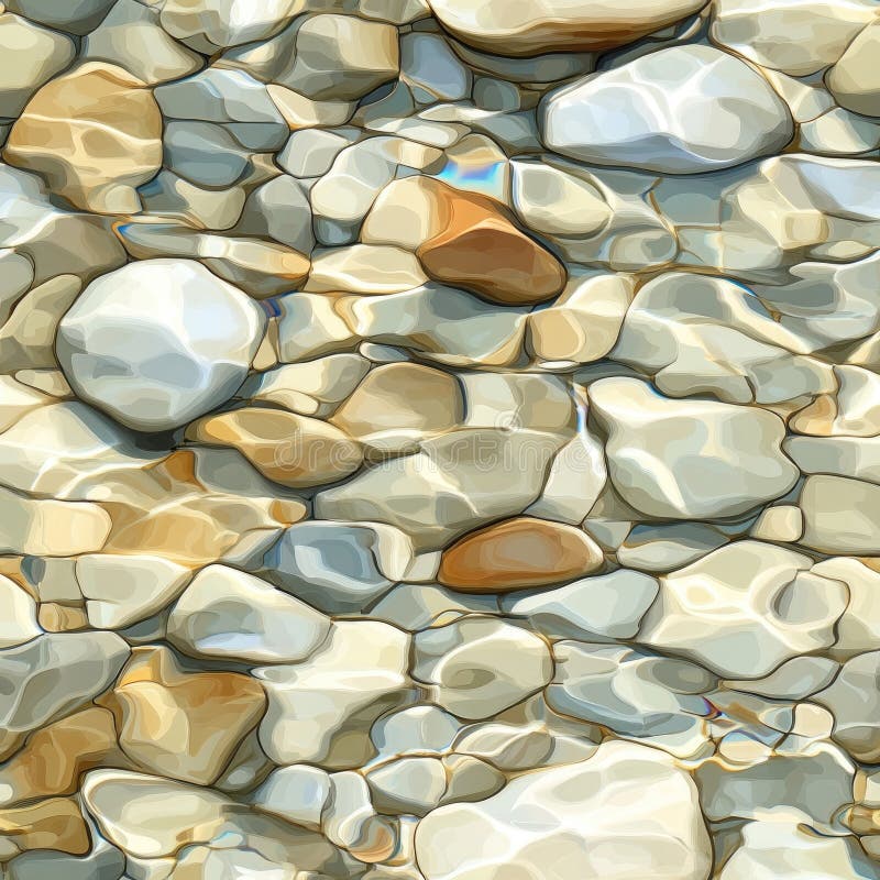 Photorealistic Seamless Texture of Shallow Clear Water in a Stream ...