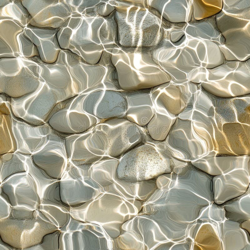 Photorealistic Seamless Texture of Shallow Clear Water in a Stream ...