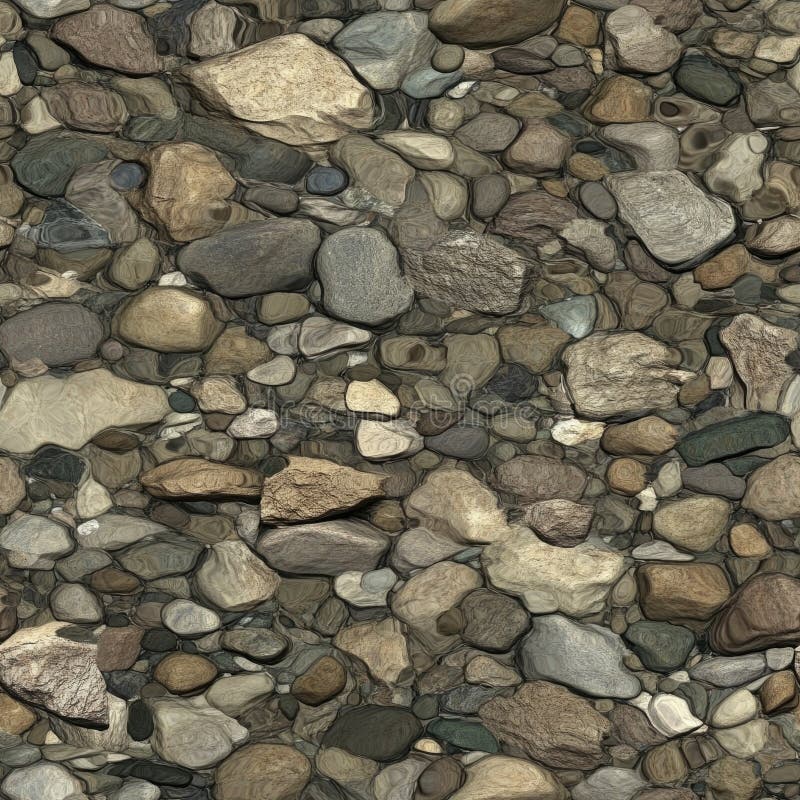 Photorealistic Seamless Texture of Shallow Clear Water in a Stream ...