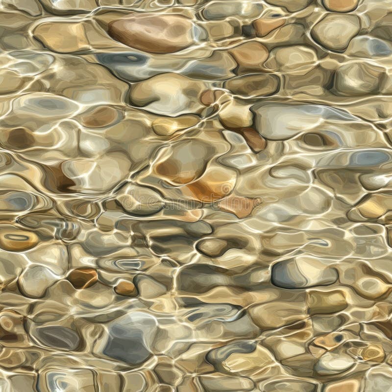 Photorealistic Seamless Texture of Shallow Freshwater Lake Stock Photo ...