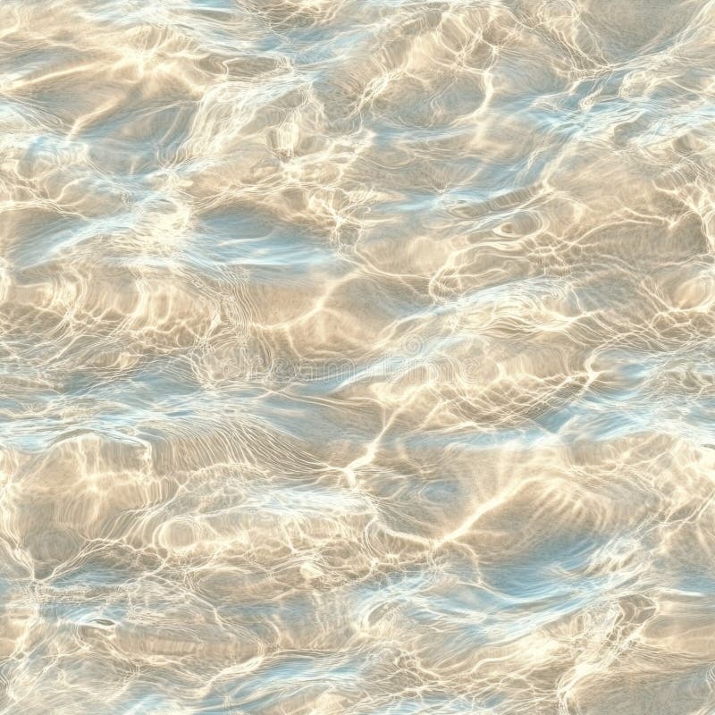 Photorealistic Seamless Texture of Shallow Ocean Water Stock Photo ...