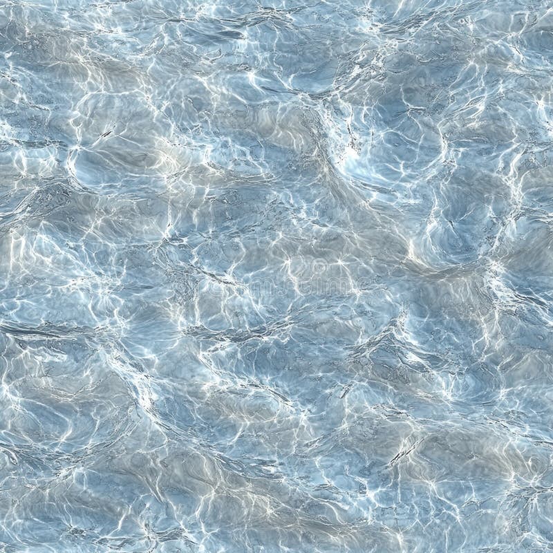 Photorealistic Seamless Texture of Shallow River Water Stock Photo ...