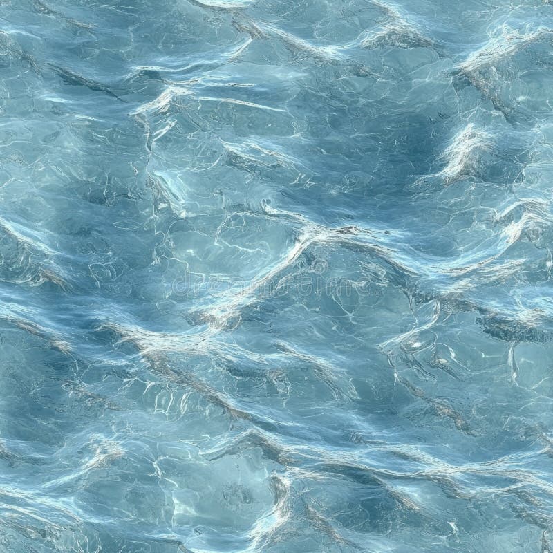 Photorealistic Seamless Texture of Shallow River Water Stock Photo ...