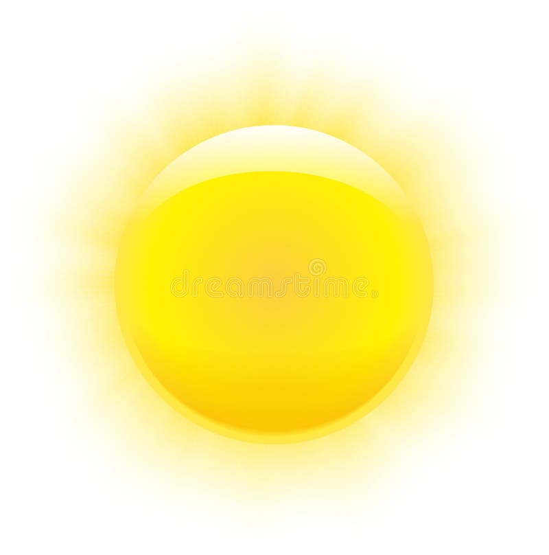 Photorealistic Sun, Transparent Rays Stock Vector - Illustration of ...