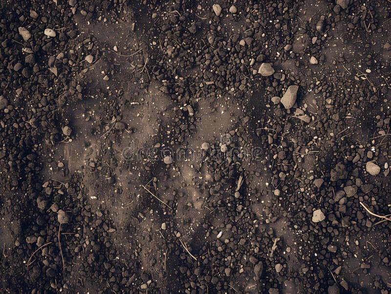 Photorealistic Top View Dirt Ground Texture Stock Illustration ...