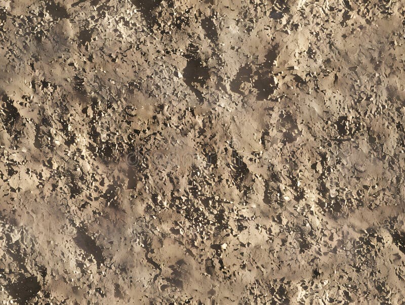 Photorealistic Top View Dirt Ground Texture Stock Illustration ...