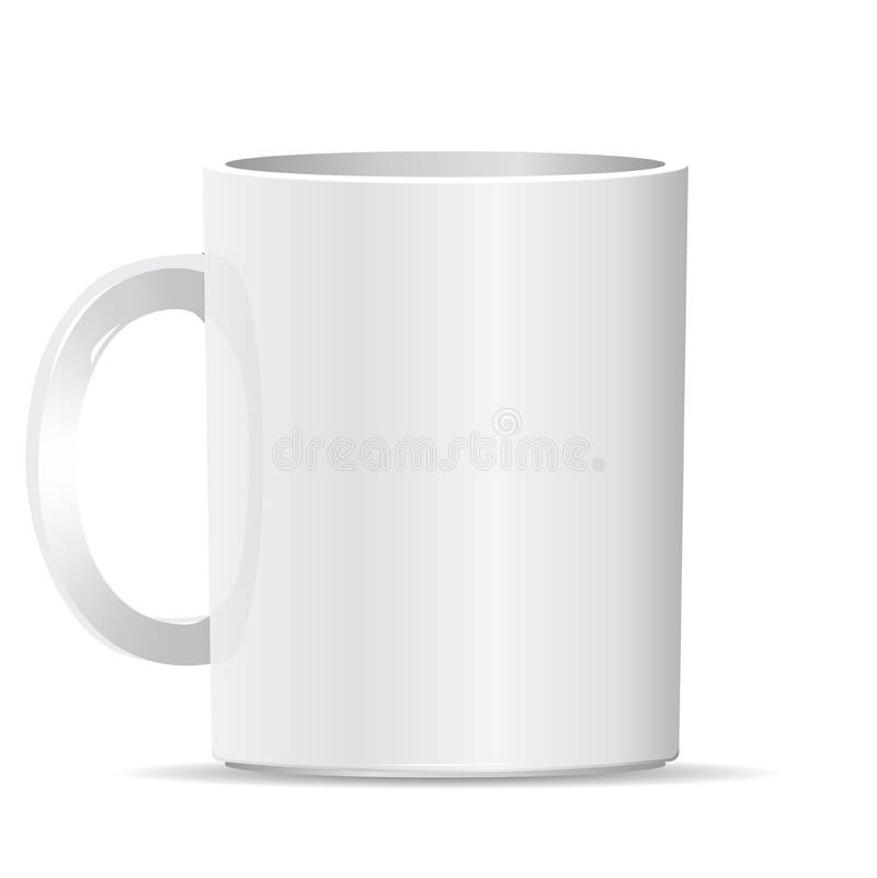 Photorealistic white cup stock vector. Illustration of home - 71947284