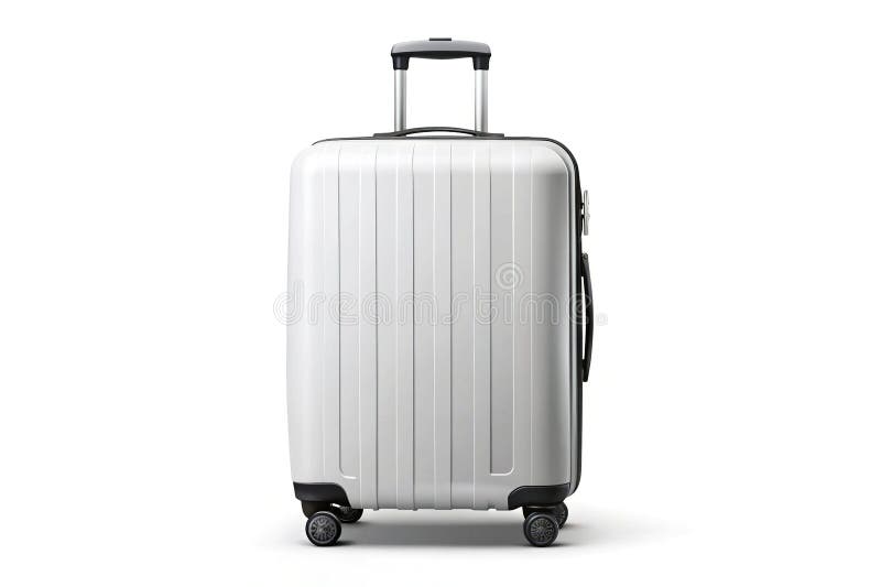 A White Suitcase with an Apple Logo on it. Generative AI Image. Stock ...
