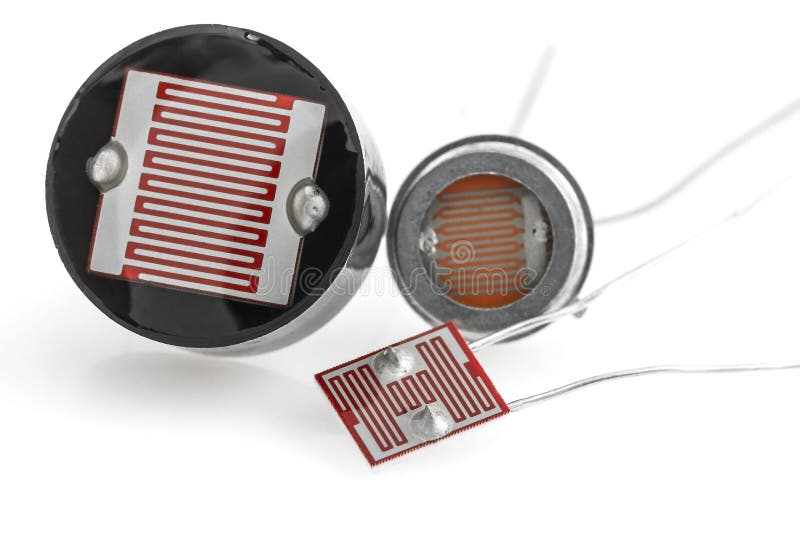 Photoresistors with Different Light Sensitivity Stock Photo - Image of ...