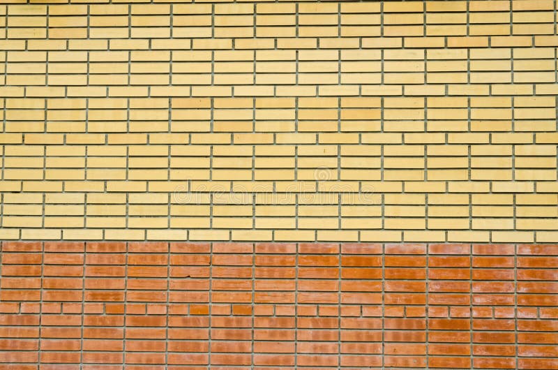 Photos of the Background. a Real, Two-tone Brick Wall. with Small ...