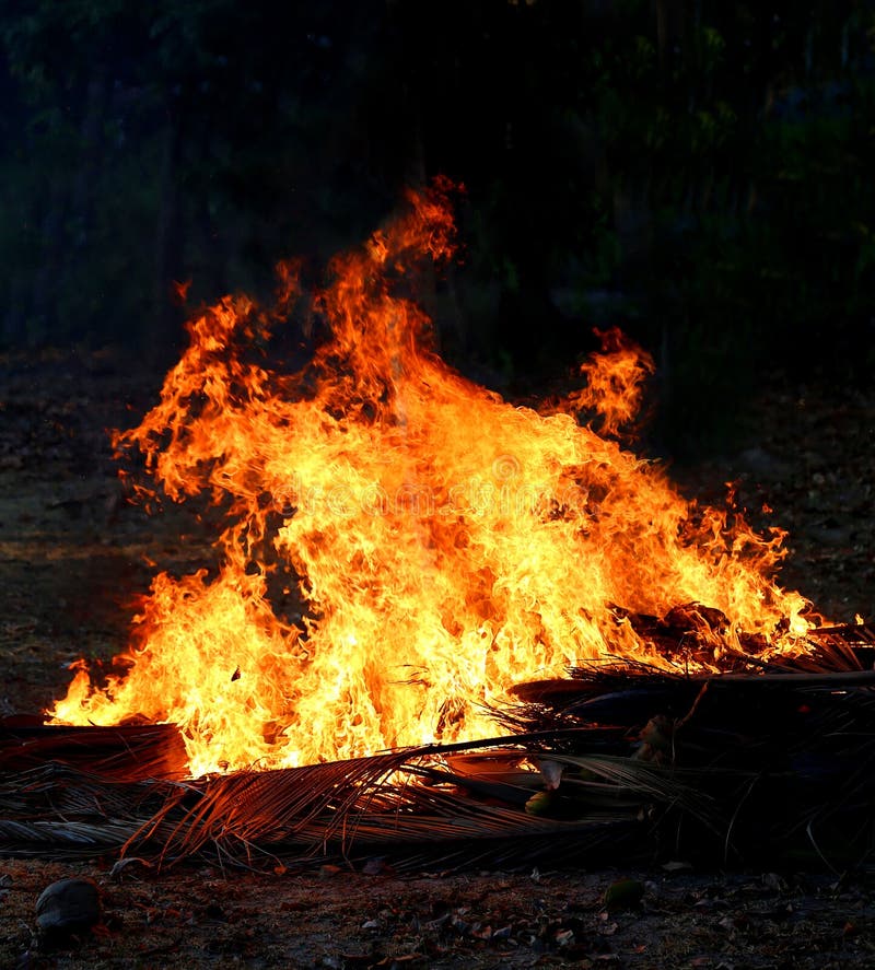 Photos bright big fire stock photo. Image of dark, heat - 90580106