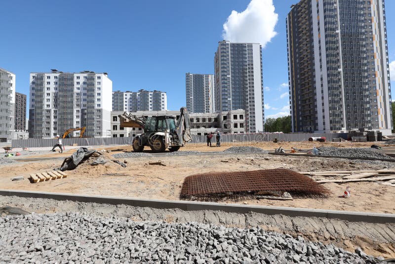Photos of the Construction Process of the Residential Complex Stock ...
