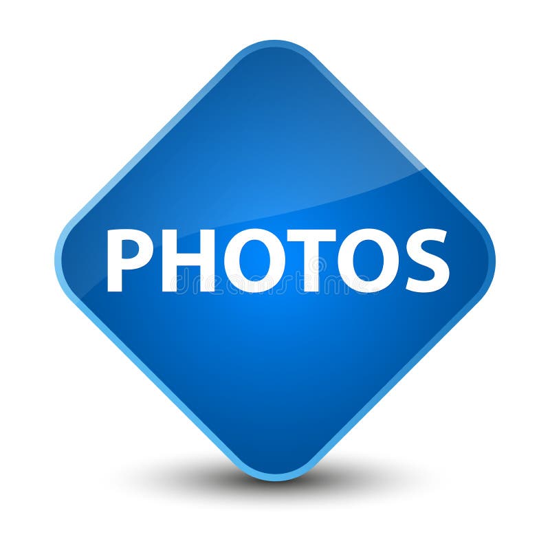 Photos Elegant Blue Diamond Button Stock Illustration - Illustration of ...