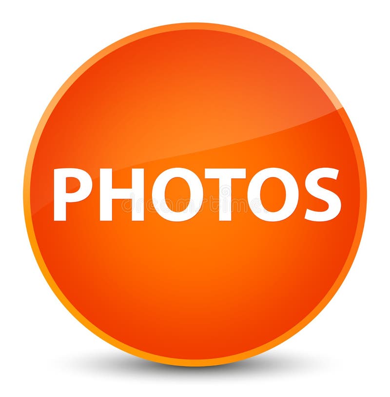 Photos Elegant Orange Round Button Stock Illustration - Illustration of ...