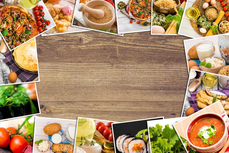 Photos of Food on a Wooden Table Stock Image - Image of juice ...