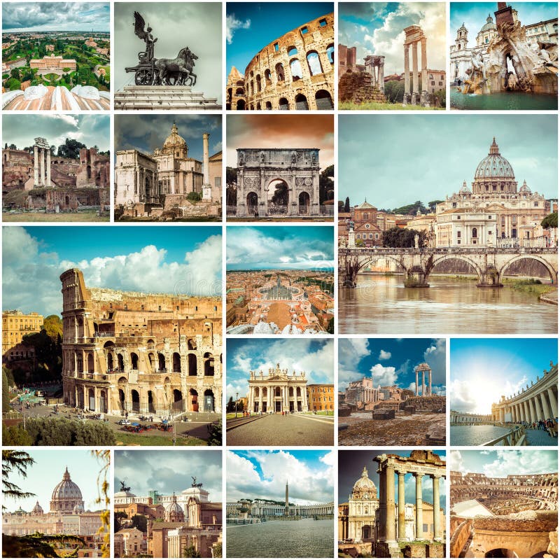 342 Ancient Rome Collage Stock Photos - Free & Royalty-Free Stock ...