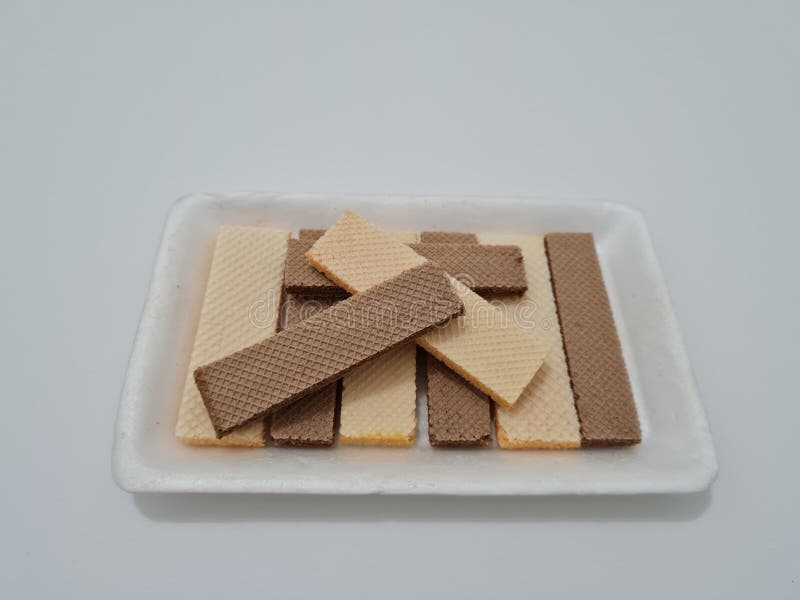 Snacks are Wafers that are Layered in a Container Stock Photo - Image ...